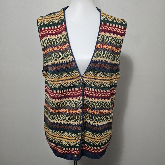 Vintage | Sweaters | Vintage Baxter Wells Multicolored Fair Isle ...